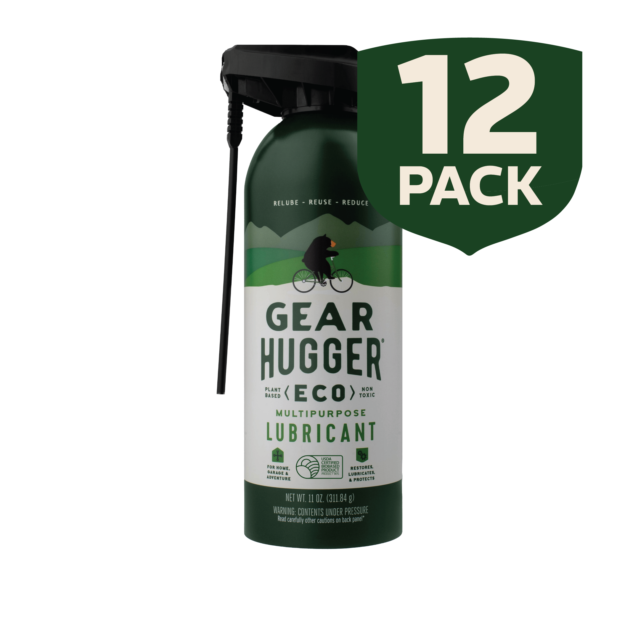 Eco Multipurpose Lubricant 11oz | USDA 96% Biobased - Gear Hugger